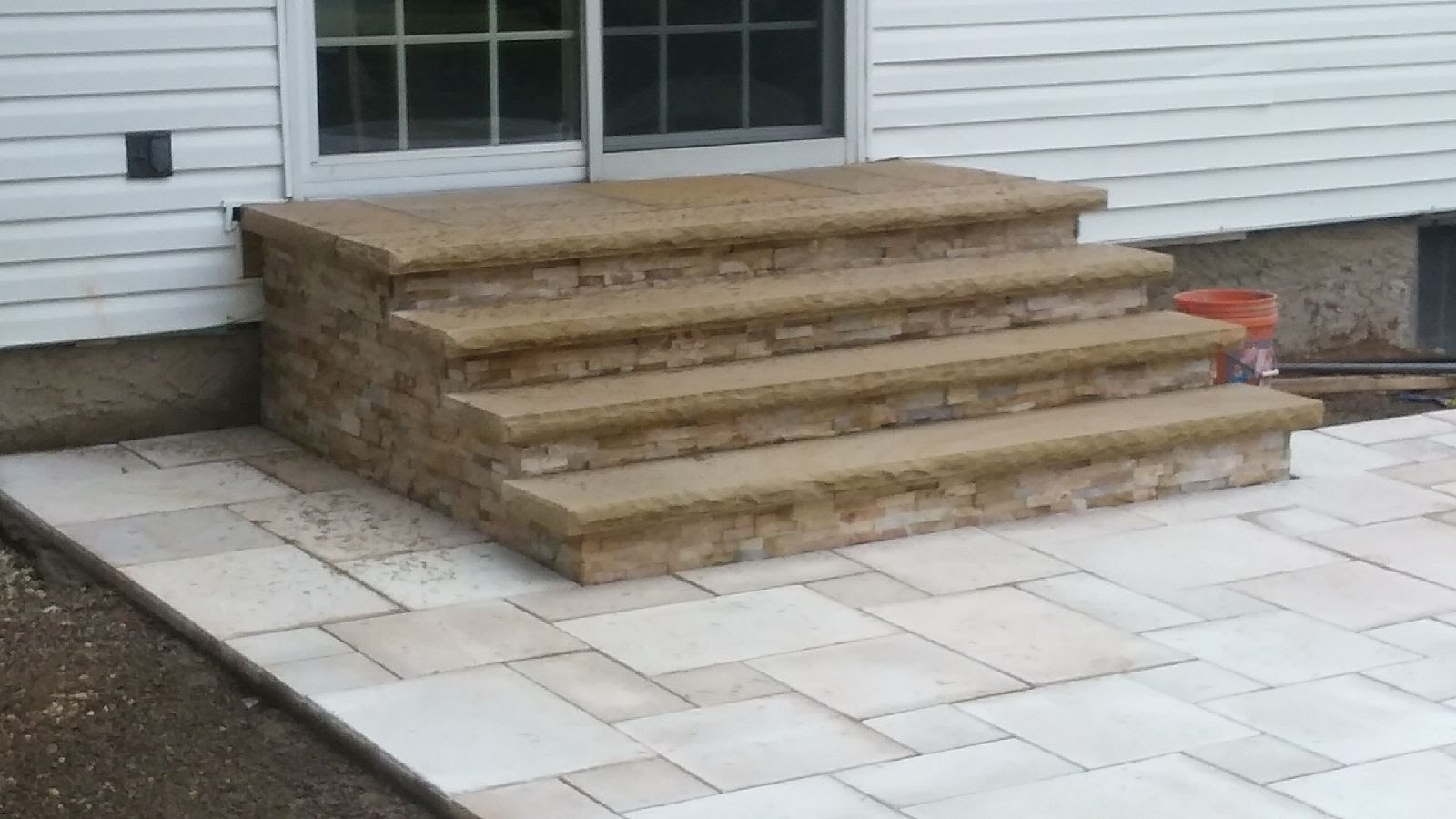 Interlocking Paver Stoops Installation